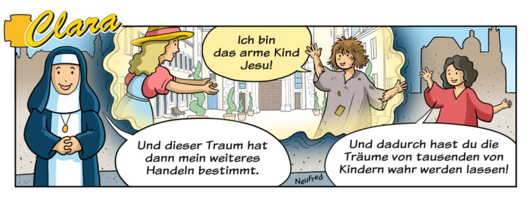 Comics erzählen aus dem Leben von Clara Fey - Sie stammen aus der Feder ...